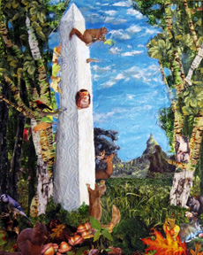 Scissors, Paper, Cloth: Collages by Amy Edgington | University of ...