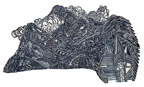 Linocuts by David E. Schendel | University of Arkansas Libraries